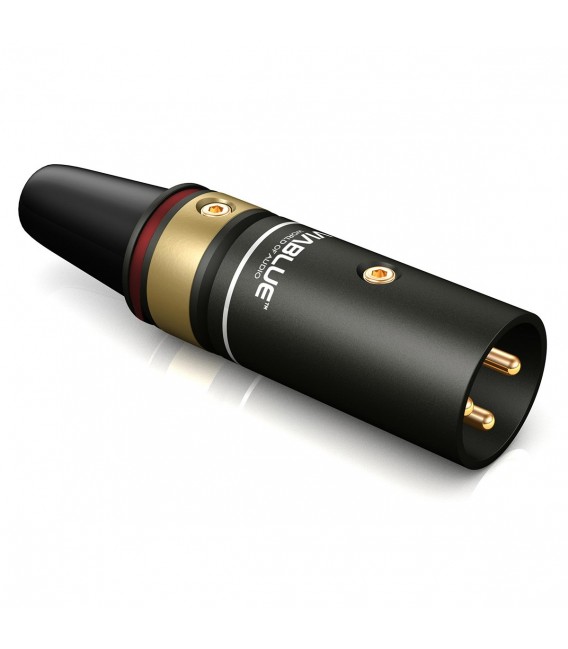VIABLUE T6S Gold Plated 24k 3 Way Male XLR Connector Ø12mm (Unit ...