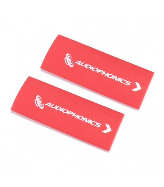 AUDIOPHONICS Gaines Thermorétractables pour Câbles 3:1 Ø18mm Rouge (x2 ...
