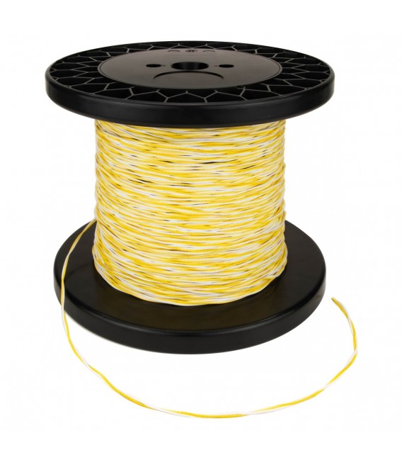 MUNDORF SGW215WH/YE Wiring Cable Silver / Gold PTFE 2x1.77mm² White ...