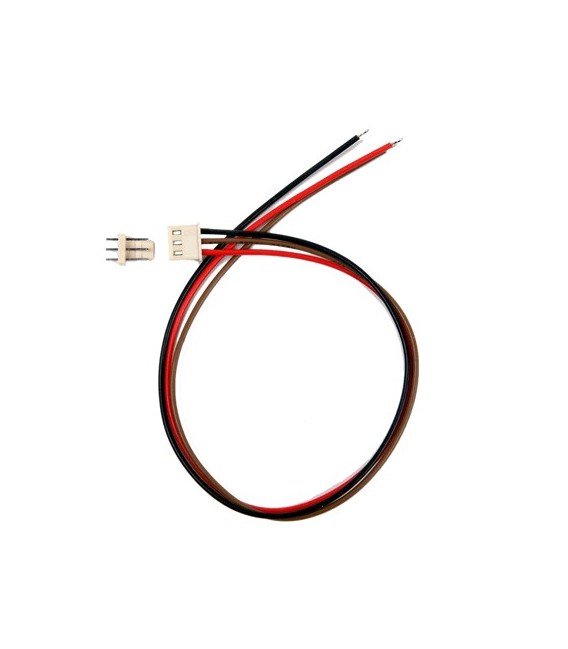 PCB connector with cord and socket 3-way male (unit) - Audiophonics