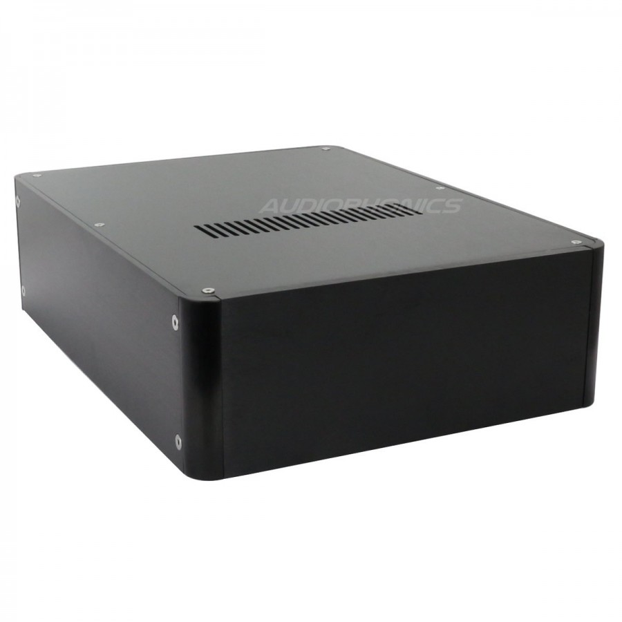 [GRADE B] Boîtier DIY 100% Aluminium Angles Arrondis 320x240x90mm Noir ...