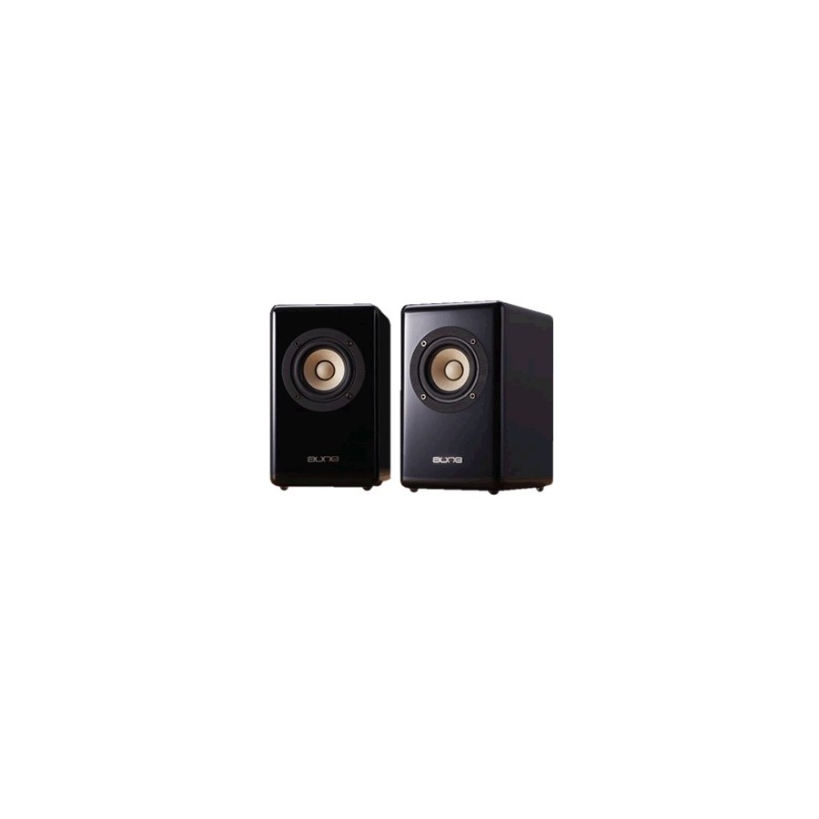 AUNE X3 Bookshelf Speaker Black Lacquered Piano (Pair) - Audiophonics