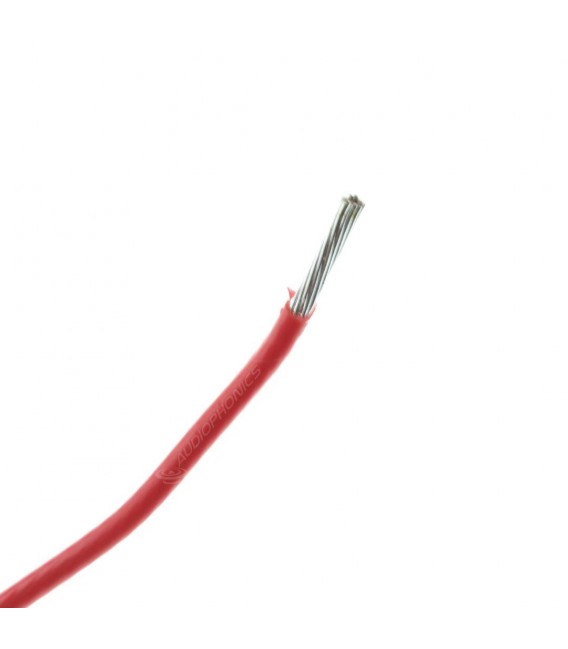 Wiring Cable Silver Plated OFC Copper PTFE Sheath 2mm² Ø2.4mm Red ...