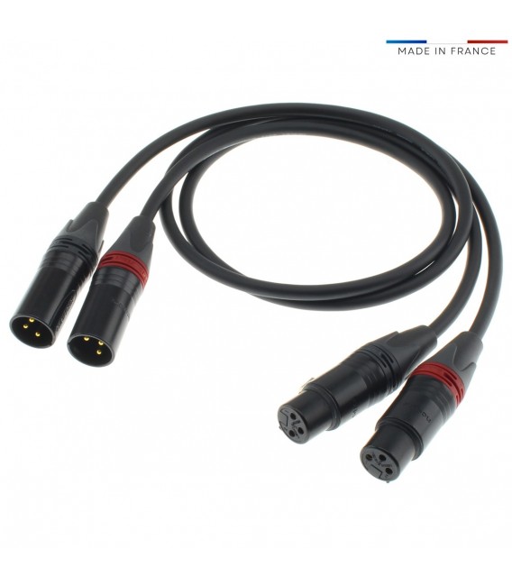 AUDIOPHONICS WIRE Interconnect Cable Stereo XLR OFC Copper Gold Plated ...