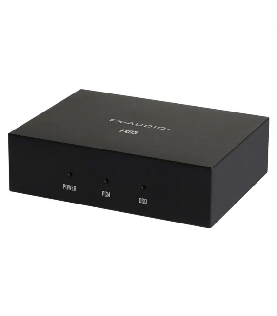 FX-AUDIO FX03 DAC USB ES9028Q2M 32bit 384kHz DSD256 Black - Audiophonics