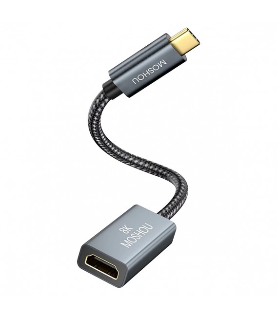 Adapter Female HDMI 2.1 to Male USB-C 8K HDR 20cm - Audiophonics
