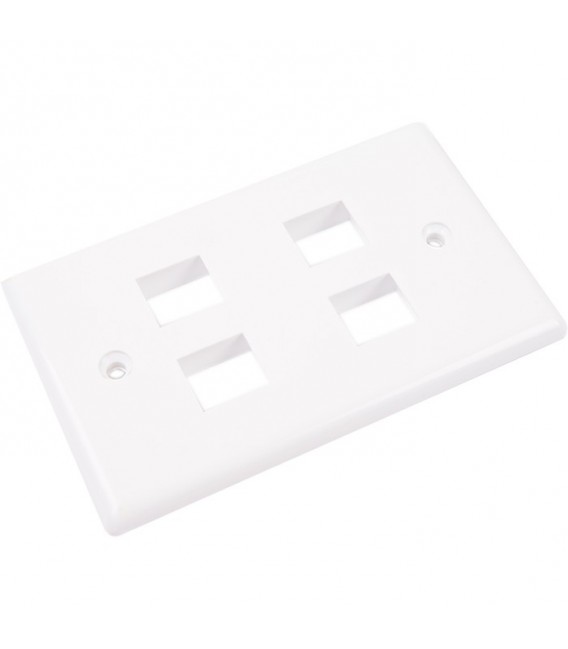 keystone Modular Wall Plates 4 hole - Audiophonics