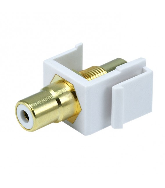 Keystone RCA-WH Embase RCA (Blanc) - Audiophonics