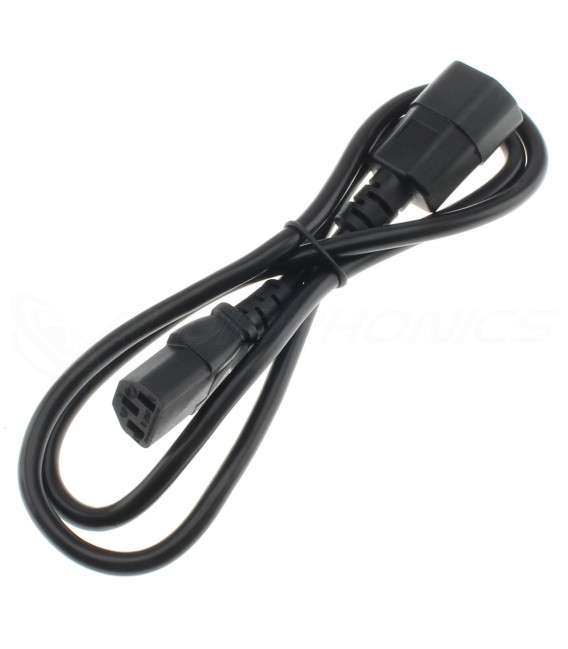IEC C13 to IEC C14 Power Cable Extension 3x0.75mm² 0.5m - Audiophonics