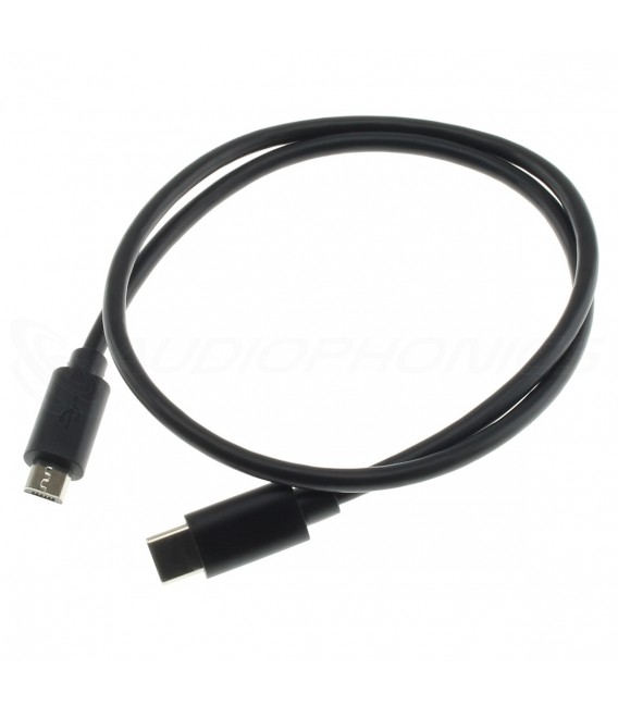 USB-C to Micro USB Cable Black 50cm - Audiophonics