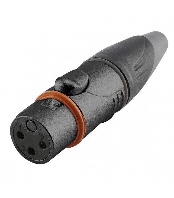 HICON HI-X3CF-HD-B 3-pole female XLR connector Ø6.5mm (Unit)