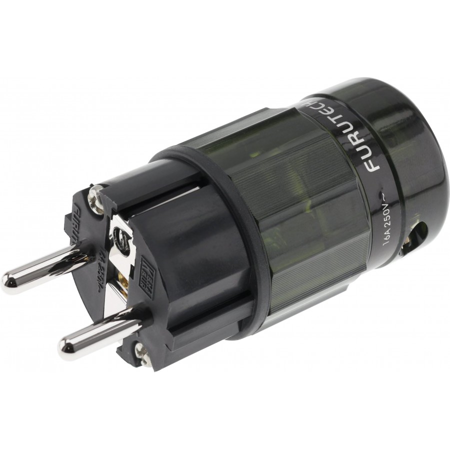 [GRADE B] FURUTECH FI-E38 (R) Schuko Type E/F Power Connector Rhodium ...