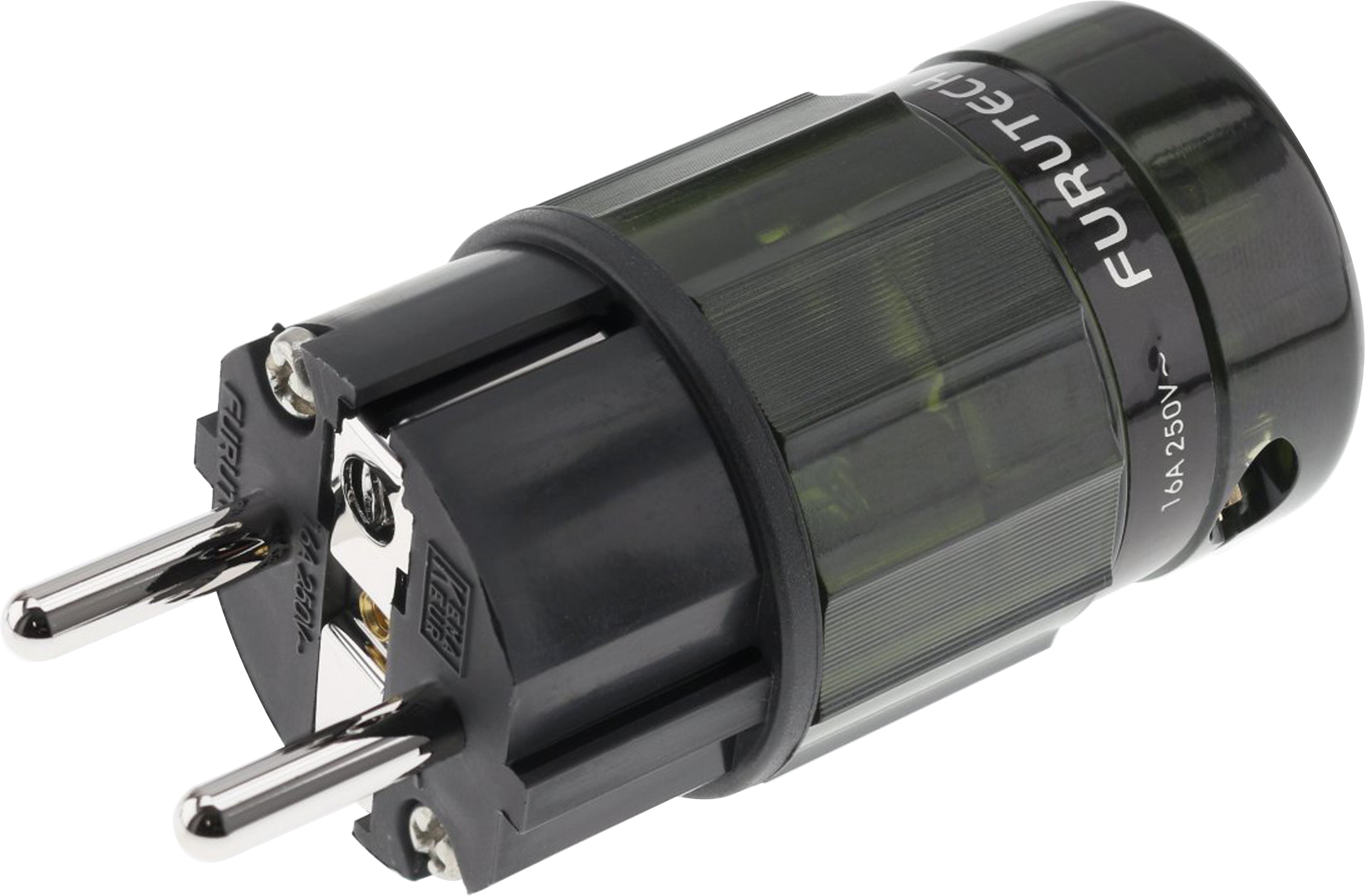 [GRADE B] FURUTECH FI-E38 (R) Schuko Type E/F Power Connector Rhodium ...