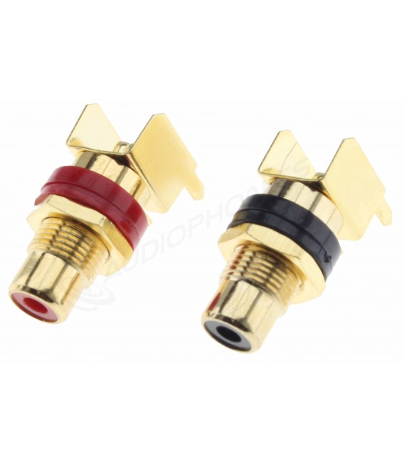 Gold-Plated RCA Socket for Printed Board (Pair)