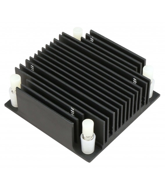 Anodized Aluminium Heatsink Radiator 50x50x18mm Black