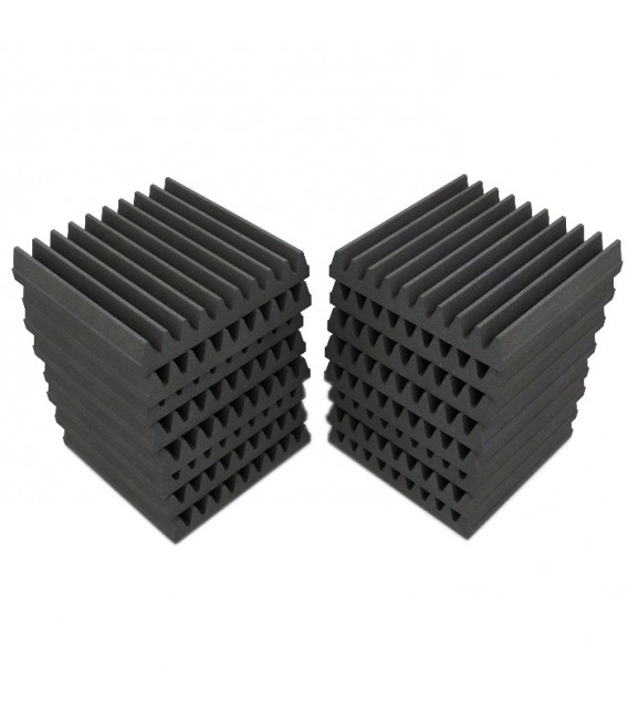 Acoustic Foam Absorber 50mm Gray (Set x16) - Audiophonics