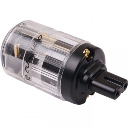 ELECAUDIO PI-07GC Connecteur Secteur IEC C7 Crystal Or 24K 3µ Ø16.5mm ...