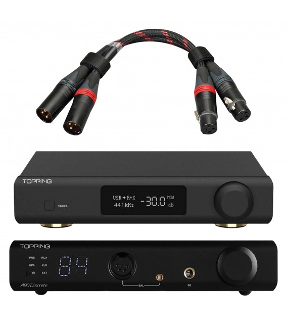 Pack Topping D90 III + A90 Discrete + TCX1 25cm Black