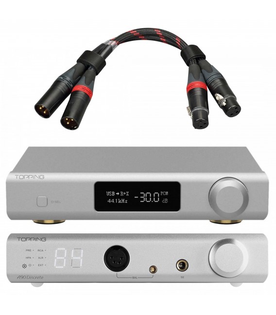 Pack Topping D90 III + A90 Discrete + TCX1 25cm Silver