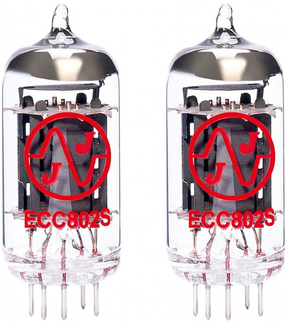 JJ ELECTRONICS ECC802S / 12AU7 Dual Triode Preamplifier Tube (Matched Pair)