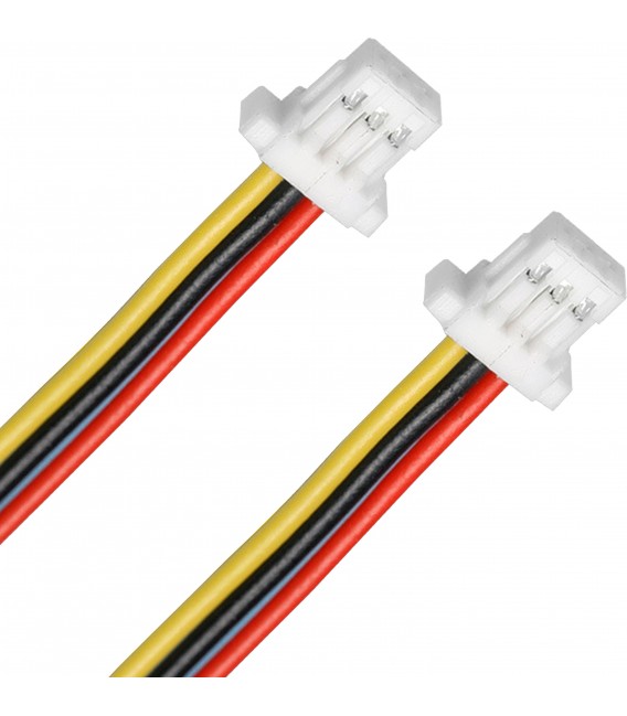 SH 1.0mm Female / Female Cable 3 Poles 2 Connectors 30cm (Unit)