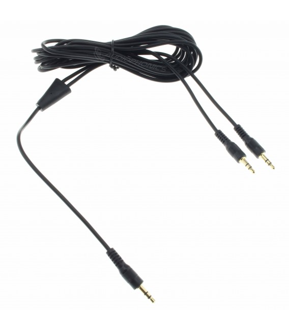 Topping Câble Double Trigger 12V Jack 3.5mm Mâle vers 2x Jack 3.5mm Mâle 2m