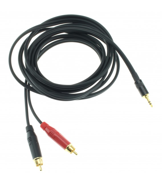 AUDIOPHONICS WIRE Interconnect Cable RCA Male to Jack 3.5mm Stereo 3m