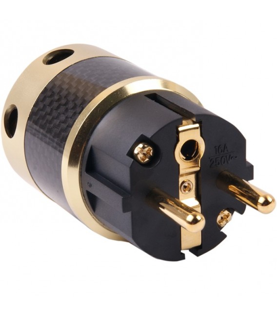 WM AUDIO SK-01 CGG Schuko Type E/F Power Connector 24K Gold Carbon ...