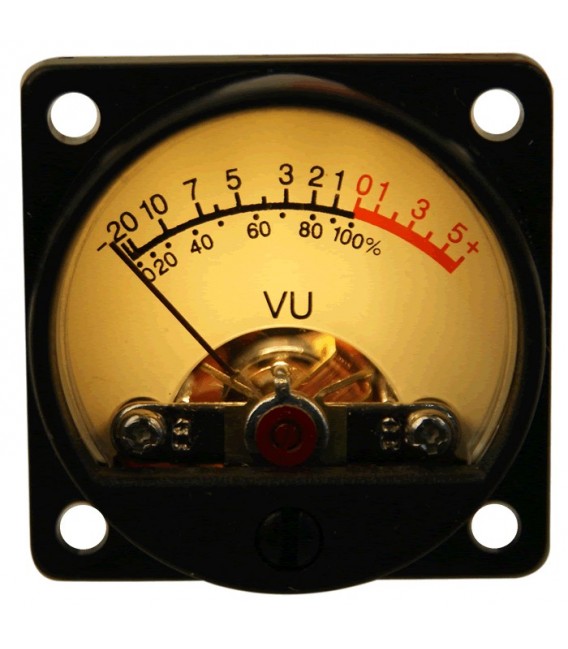 TEK Round Vumeter yellow dB Ø34mm - Audiophonics