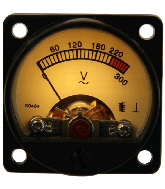 TEK Vumps Round Voltmeter 180 / 300V Ø 34 mm - Audiophonics