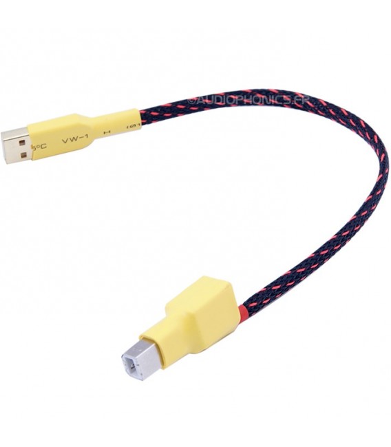 USB-B adapter cable for external USB-A power supply - Audiophonics