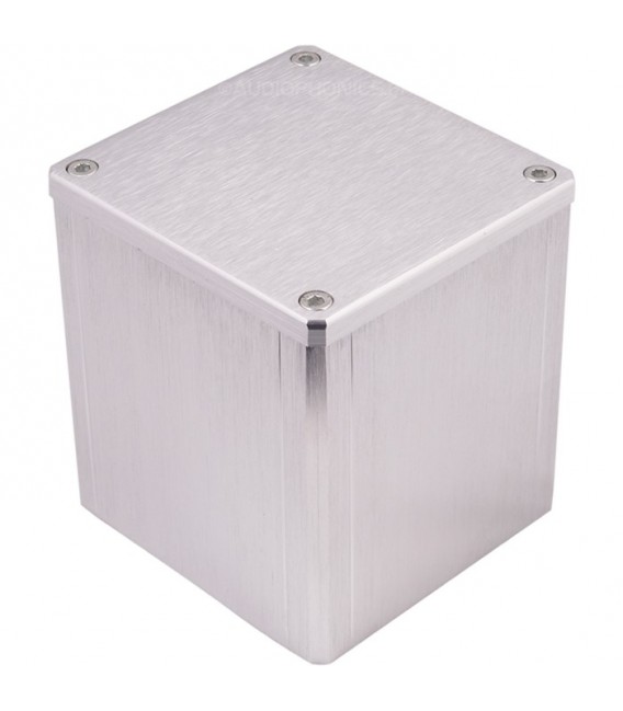 Housing aluminum "Cap" Silver for transformer toric 84x80x86mm ...