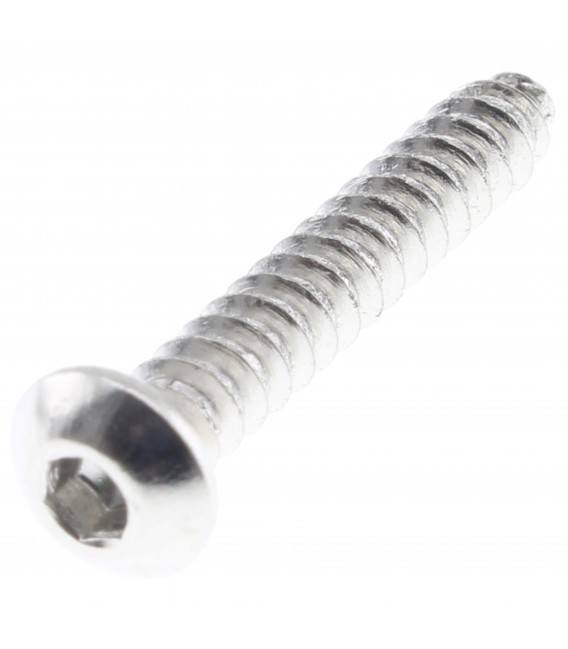 Wood Screws Truss Buttonhead Hex Socket BHC M3x20mm 8.8 Steel Silver (x10)