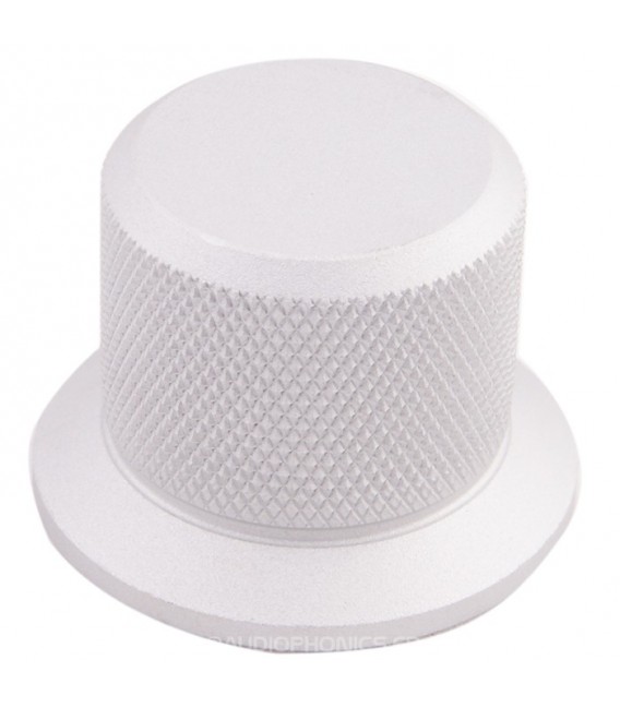 Knob Aluminum D Shaft 37mm Ø6mm Gray - Audiophonics