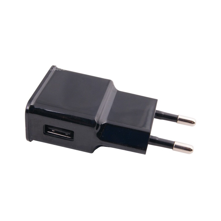 Smartphone USB Charger Power Supply 5V 2A Black - Audiophonics