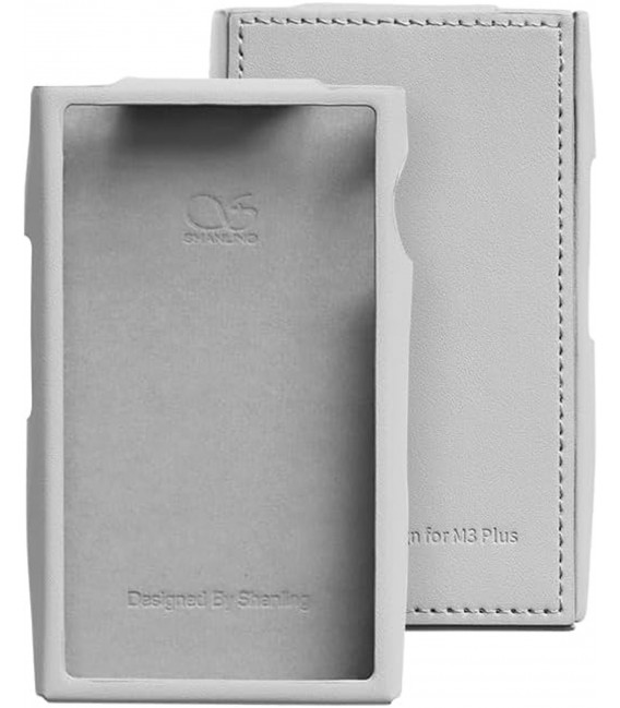 M3 PLUS LEATHER CASE Protective Case for Shanling M3 Plus DAP Gray