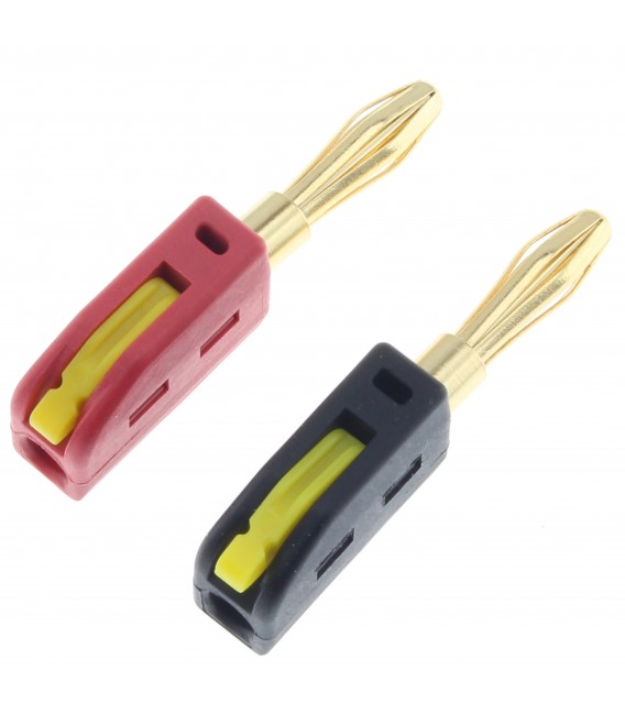 Banana Plugs Gold Plated Ø4mm (Pair)