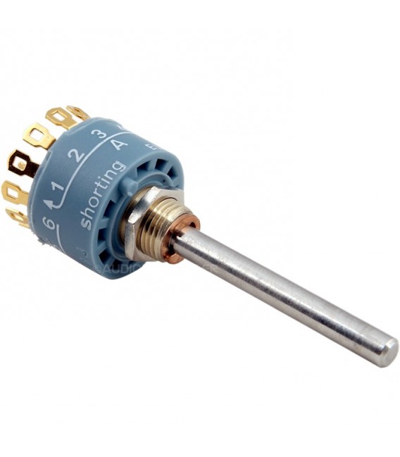 ELMA 01-1264 Switch / 2-pole selector switch 6 positions - Audiophonics