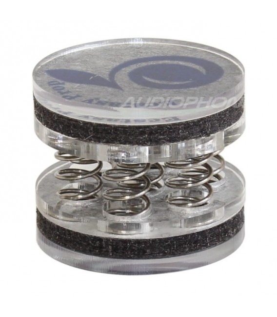 Damping Foot with Springs 35mm Ø43mm (Unit) - Audiophonics