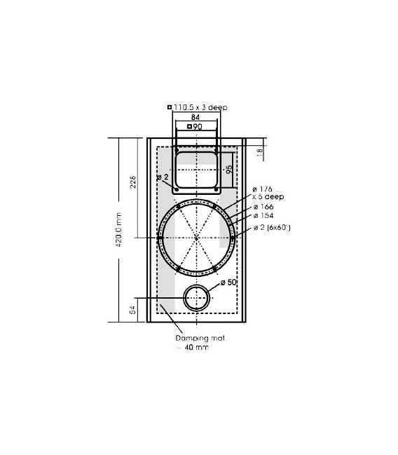 SUPRAVOX 165LB DIY Bass Reflex Kit - Audiophonics