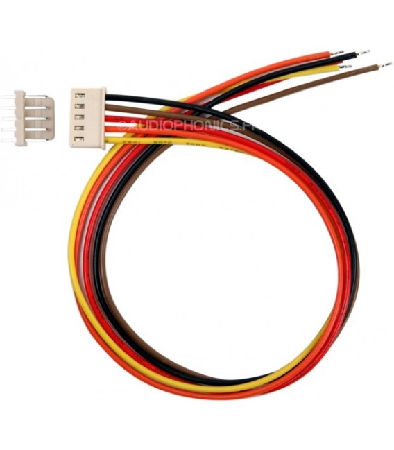 PCB connector with cord and socket Male 5-way (unit) - Audiophonics