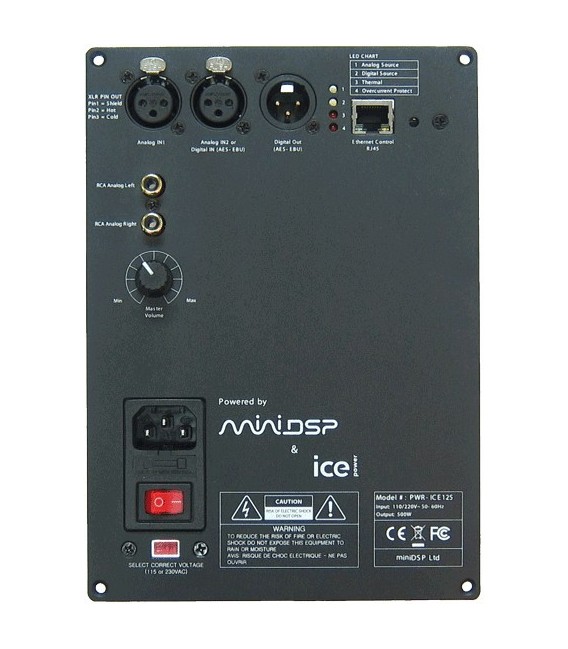 MiniDSP PWR-ICE125 ASX2 Amplifier module 450W / 4 Ohms DSP - Audiophonics