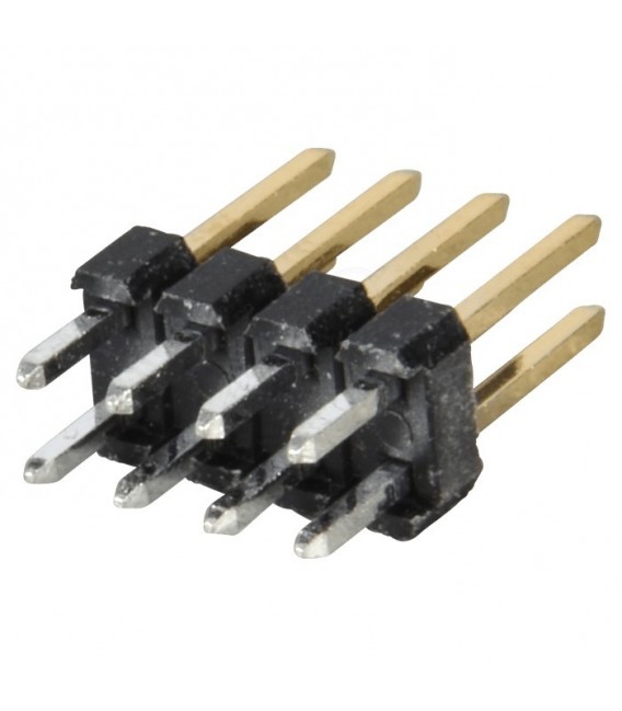 2.54mm Separable Male Pin Header 2x4 Pins 5.5mm (Unit) - Audiophonics