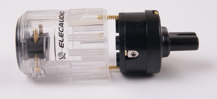ELECAUDIO PI-07GC Prise Secteur IEC C7 Crystal Or 24K 3µ Ø16.5mm ...