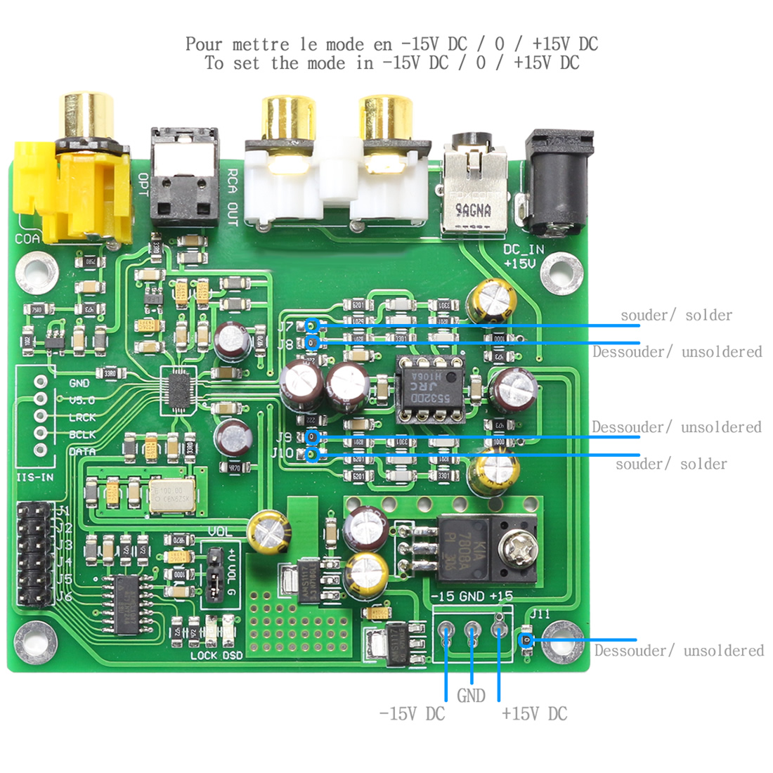 ESS ES9038Q2M I2S DAC Module Board 32bit 384khz Balanced DSD 1x LT1963 ...