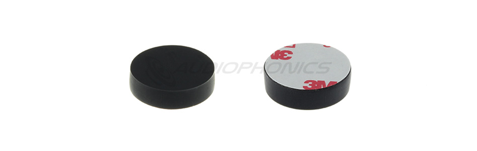 3M Silicone foot 20x2mm Black (Set x12) - Audiophonics