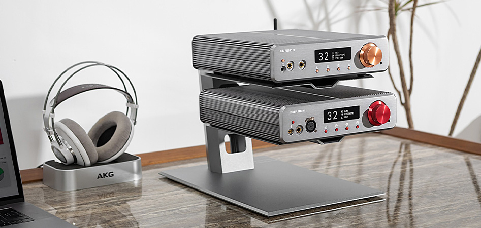 BURSON AUDIO MOTHERSHIP 01 Aluminum HiFi Stand - Audiophonics