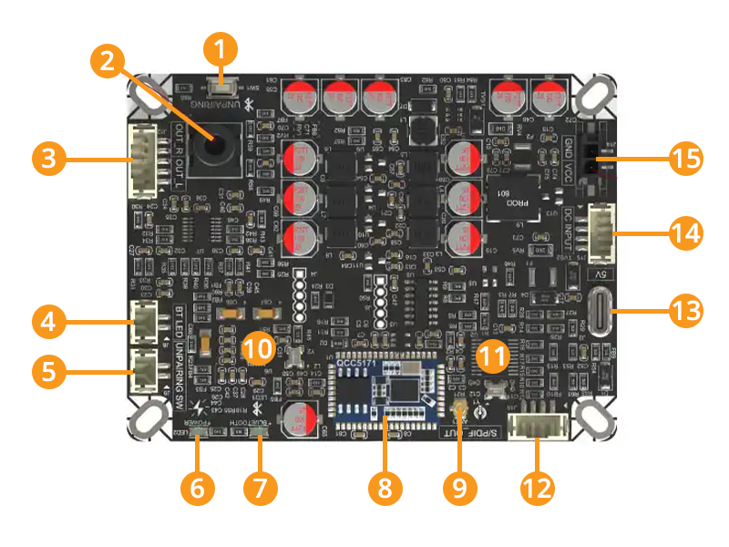 WONDOM AA-AB41163 BEB1 Bluetooth Receiver Module