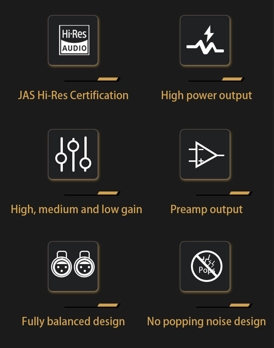 SMSL H400 Headphone Amplifier / Preamplifier Black